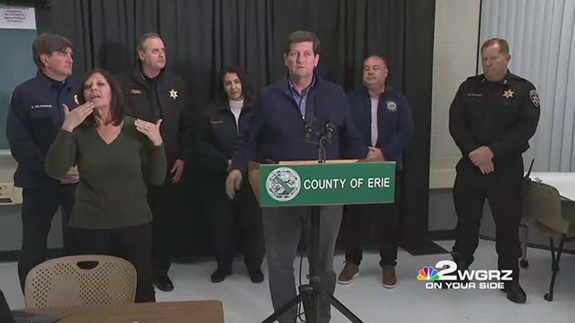Erie County officials provide 9 p.m. winter storm update | wgrz.com