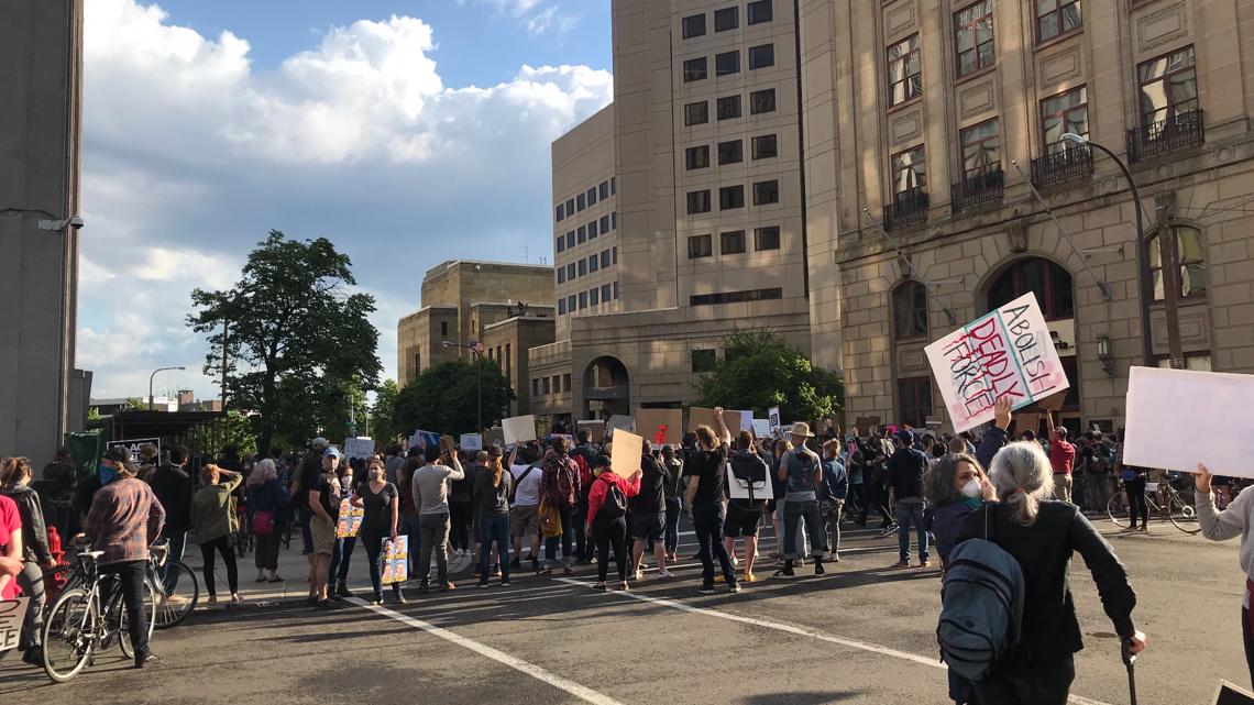 PHOTOS: Niagara Square protests in downtown Buffalo | wgrz.com