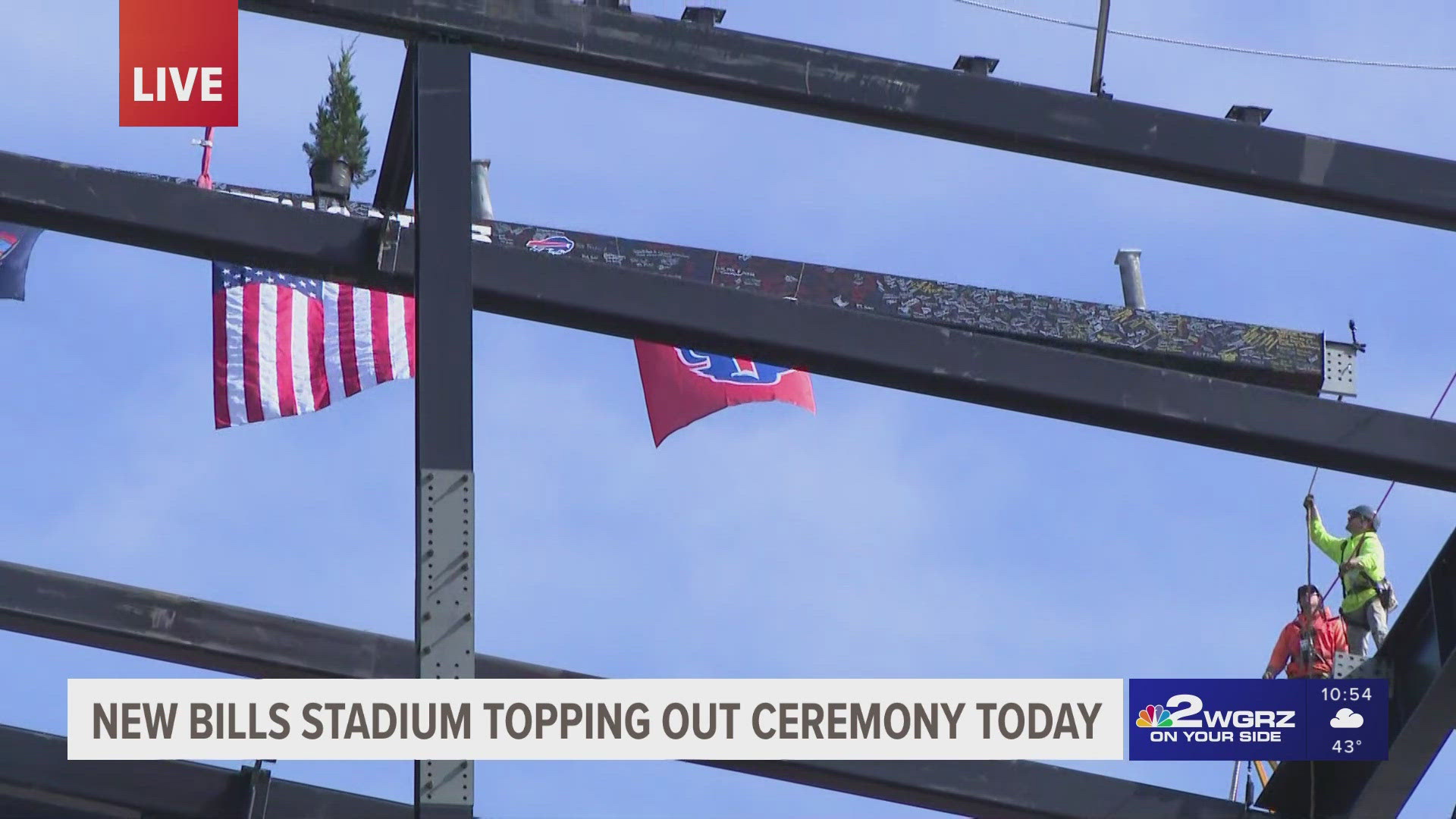 Buffalo Bills stadium celebrates topping out ceremony | wgrz.com