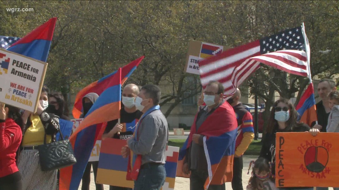 Armenian-American community in Buffalo protests deadly conflict ...