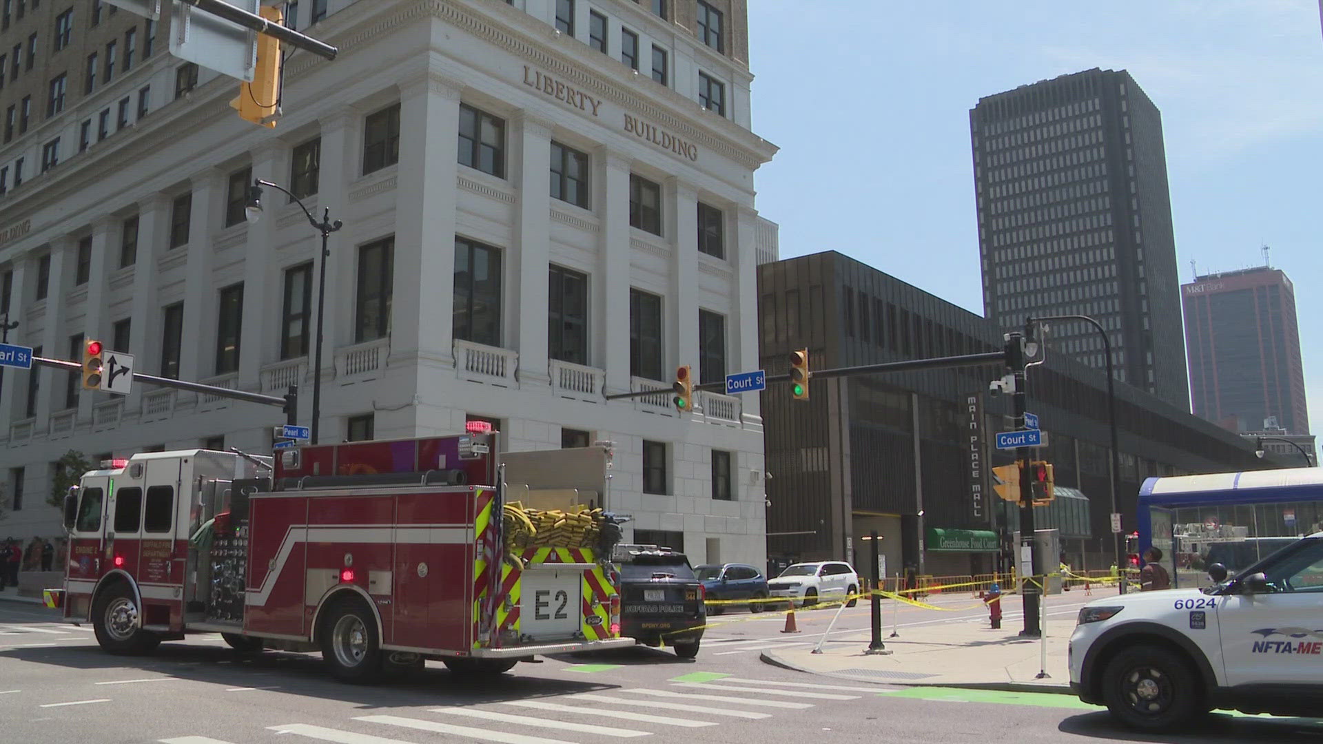 Man hit by falling bricks from Liberty building | wgrz.com