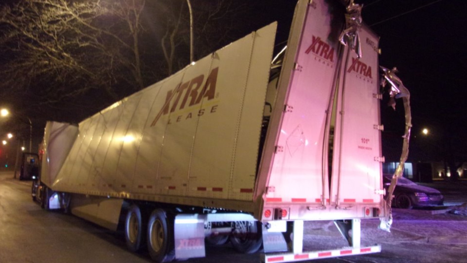 3 tractor trailers damaged in 3 separate incidents after hitting City ...