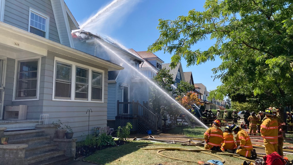 2nd-alarm fire rips through Kenmore homes; no injuries reported | wgrz.com