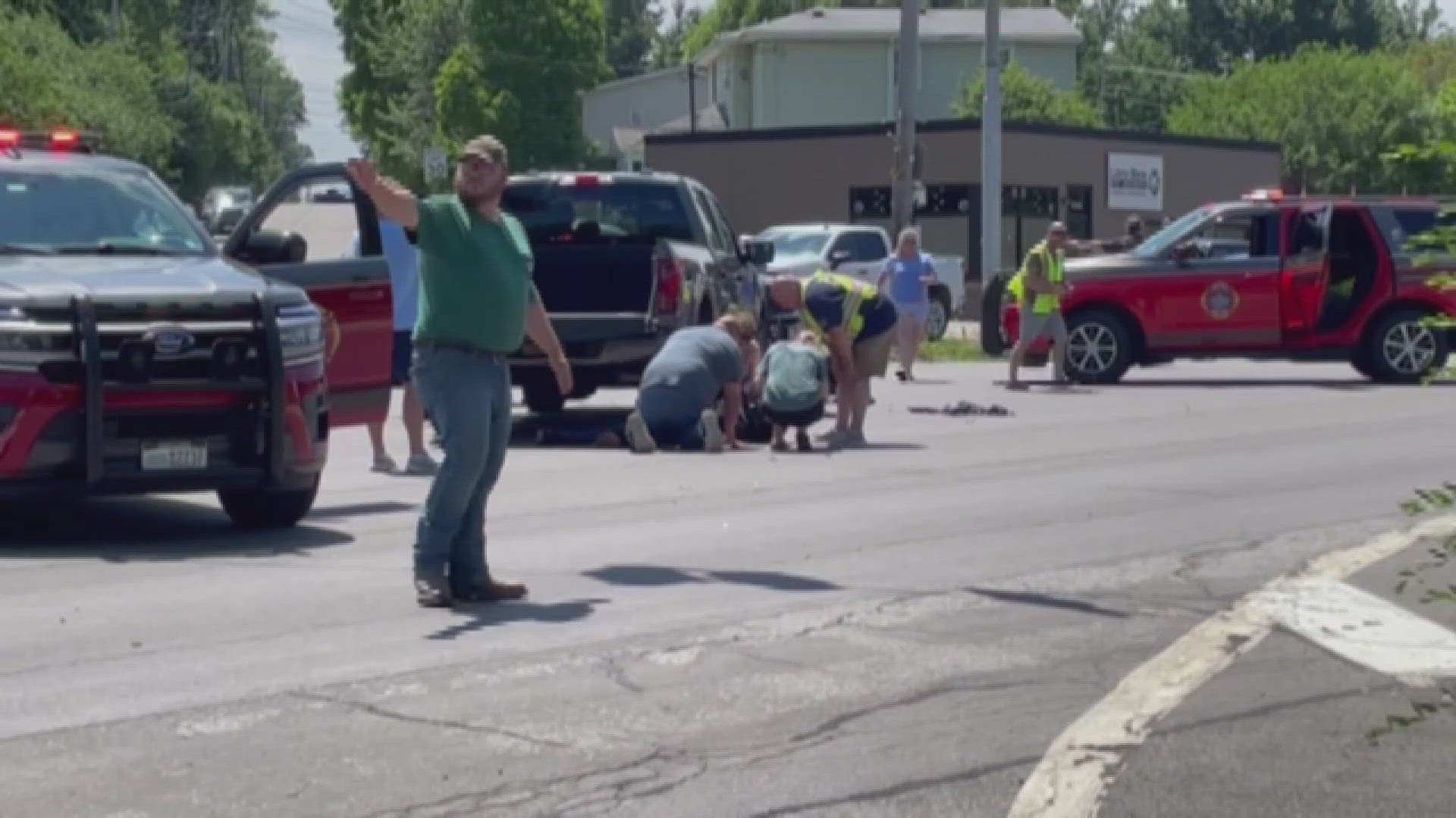 First responders called following a crash involving a motorcycle in ...