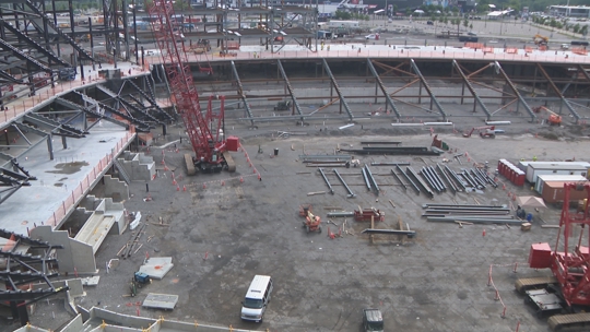 Bills stadium construction reaching new heights, check out the view of ...