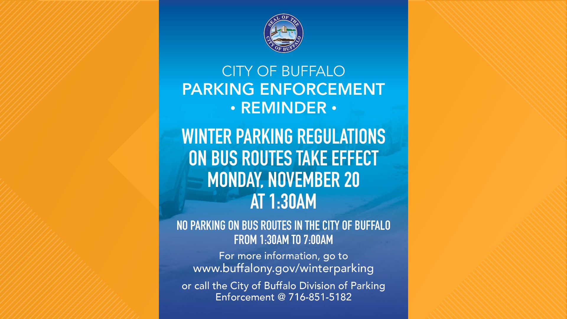 Winter parking City of Buffalo | wgrz.com