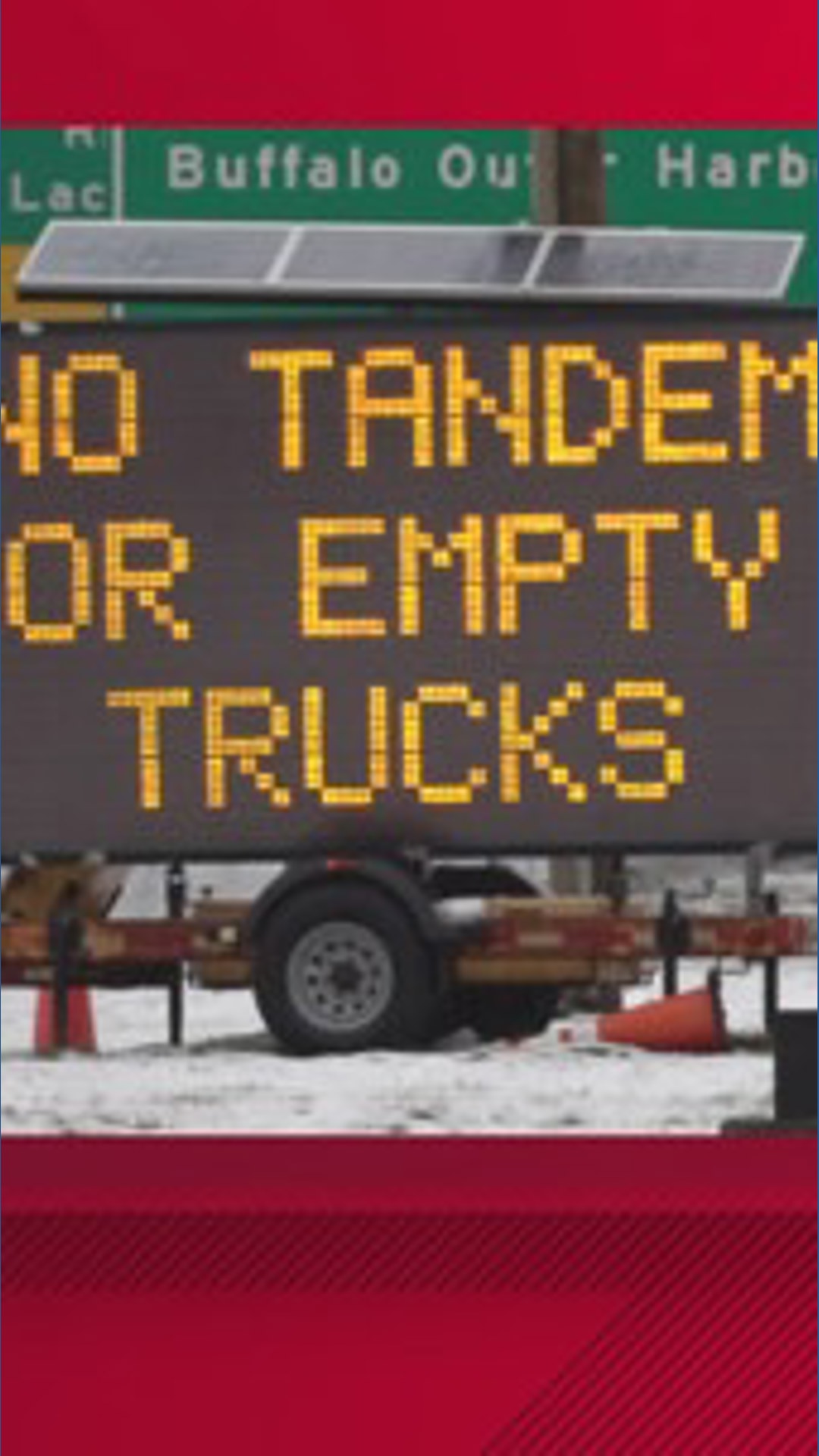Empty tractor trailer and tandem ban announced for WNY highways | wgrz.com