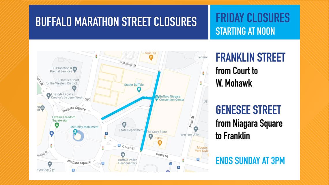 Road closures to be aware of for the Buffalo Marathon | wgrz.com
