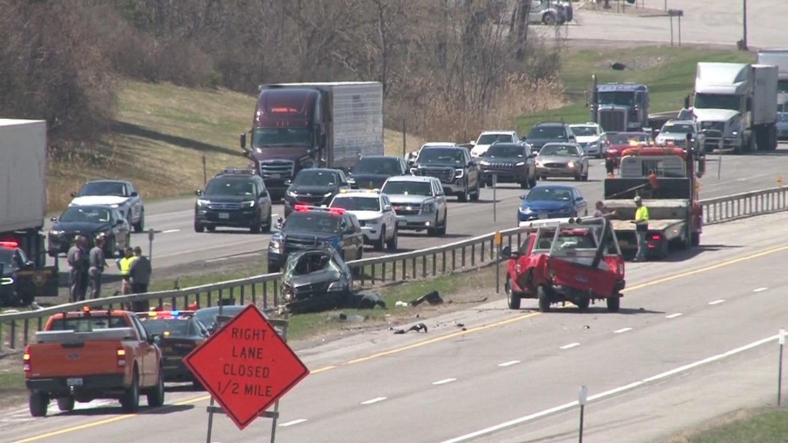 Fatal crash: I-90 West closed at Exit 48 in Batavia | wgrz.com