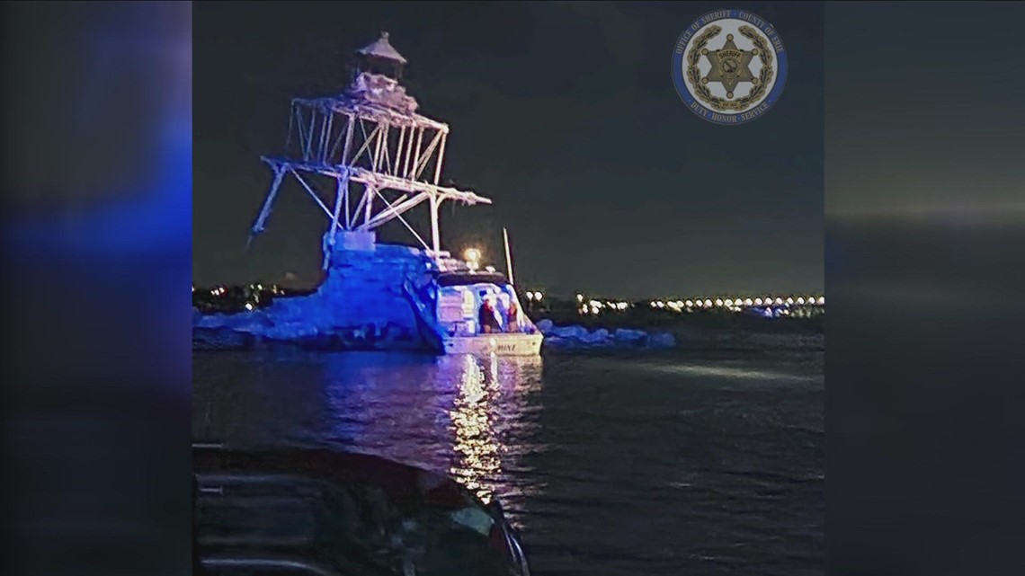 Boat crashes into rocks near water intake | wgrz.com