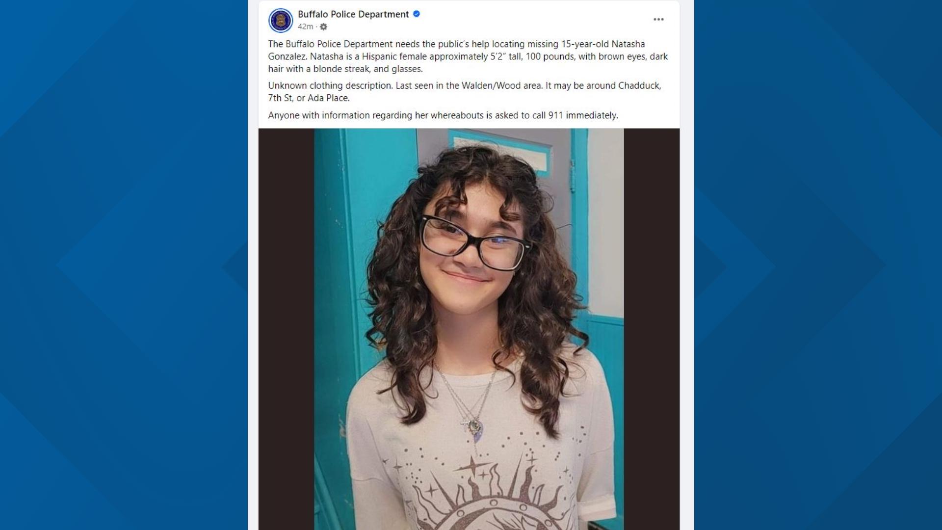 Buffalo Police locate missing 15-year-old | wgrz.com