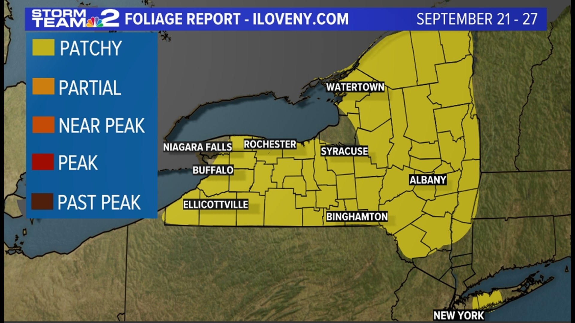 Fall colors begin to emerge across almost all of New York | wgrz.com