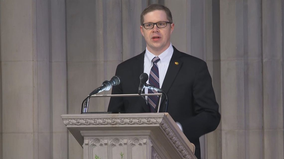 Josh Carter delivers eulogy at grandfather Jimmy Carter's funeral ...