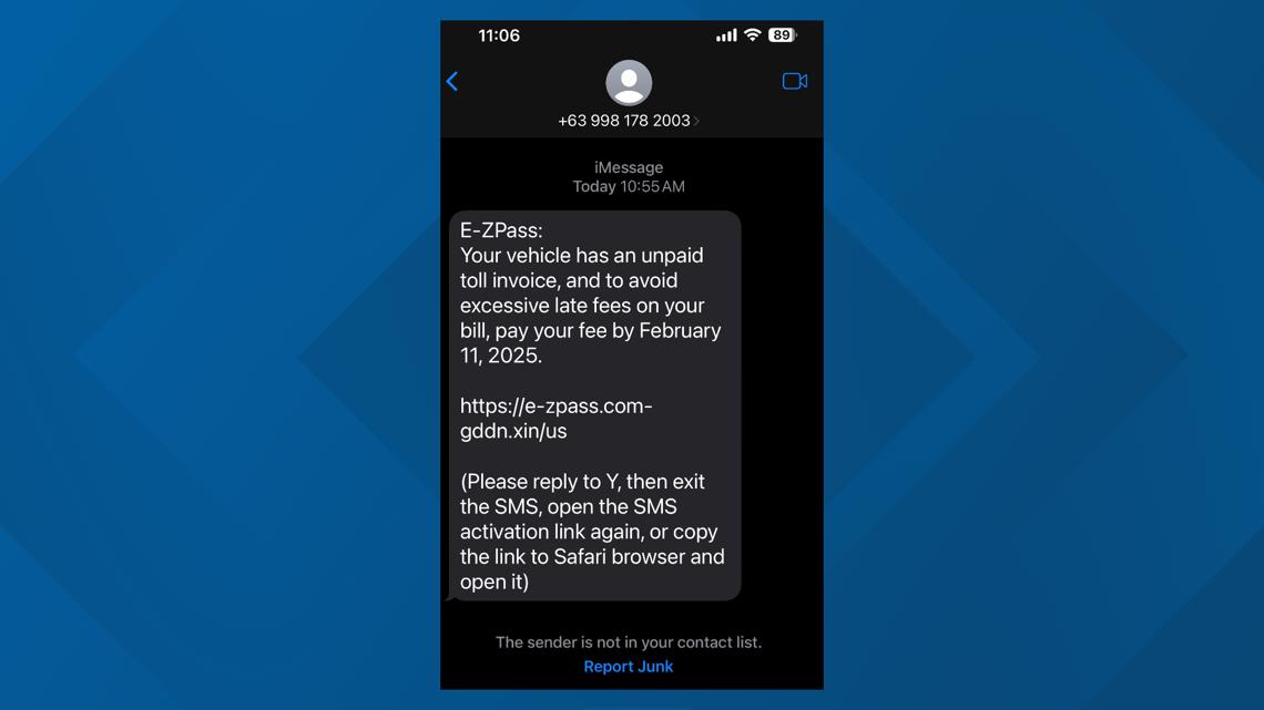 Toll text scam | wgrz.com