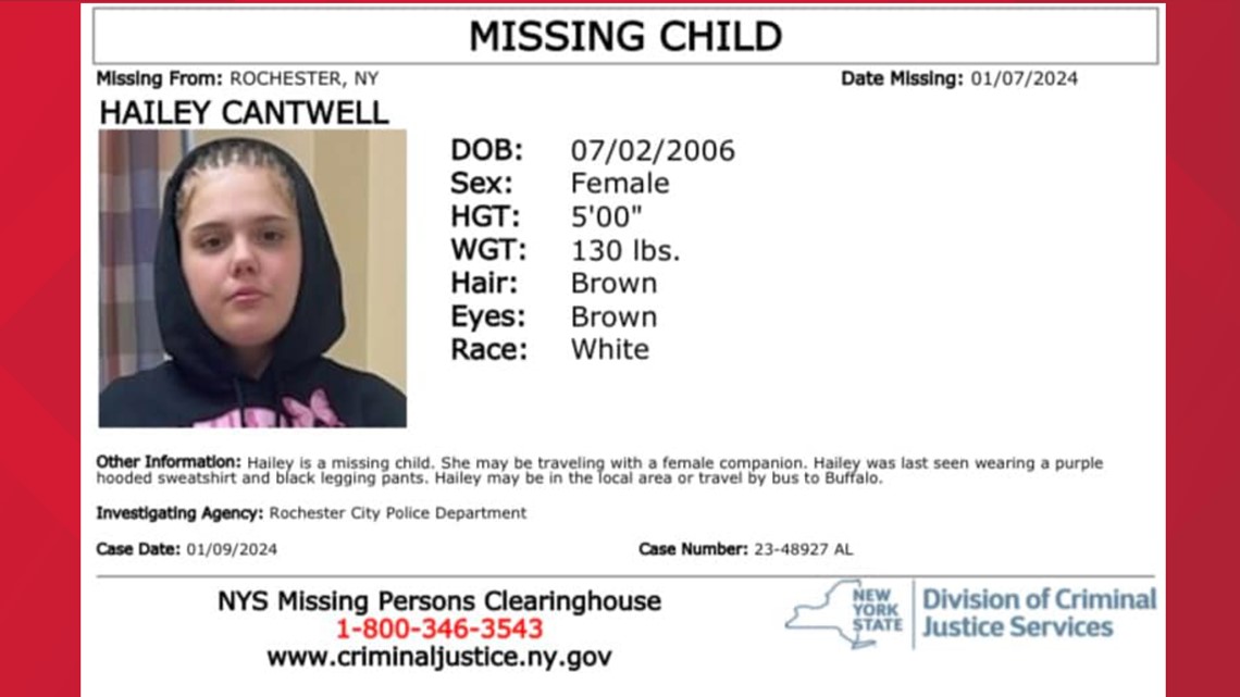 NYS Missing Persons Clearinghouse looking for 2 Rochester teens | wgrz.com