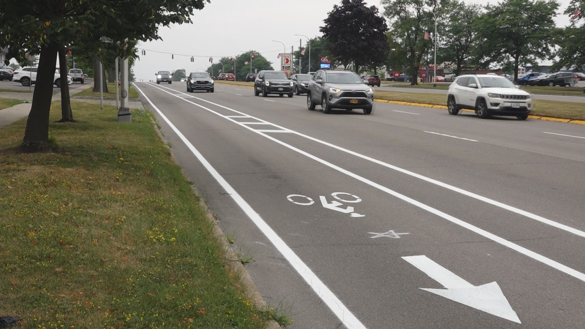 New bike lanes on Sheridan Drive spark concern in Tonawanda | wgrz.com