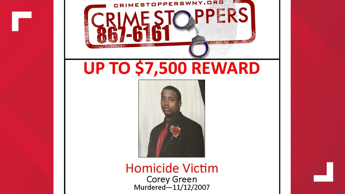 $7,500 reward offered for information for homicide of Corey Green ...