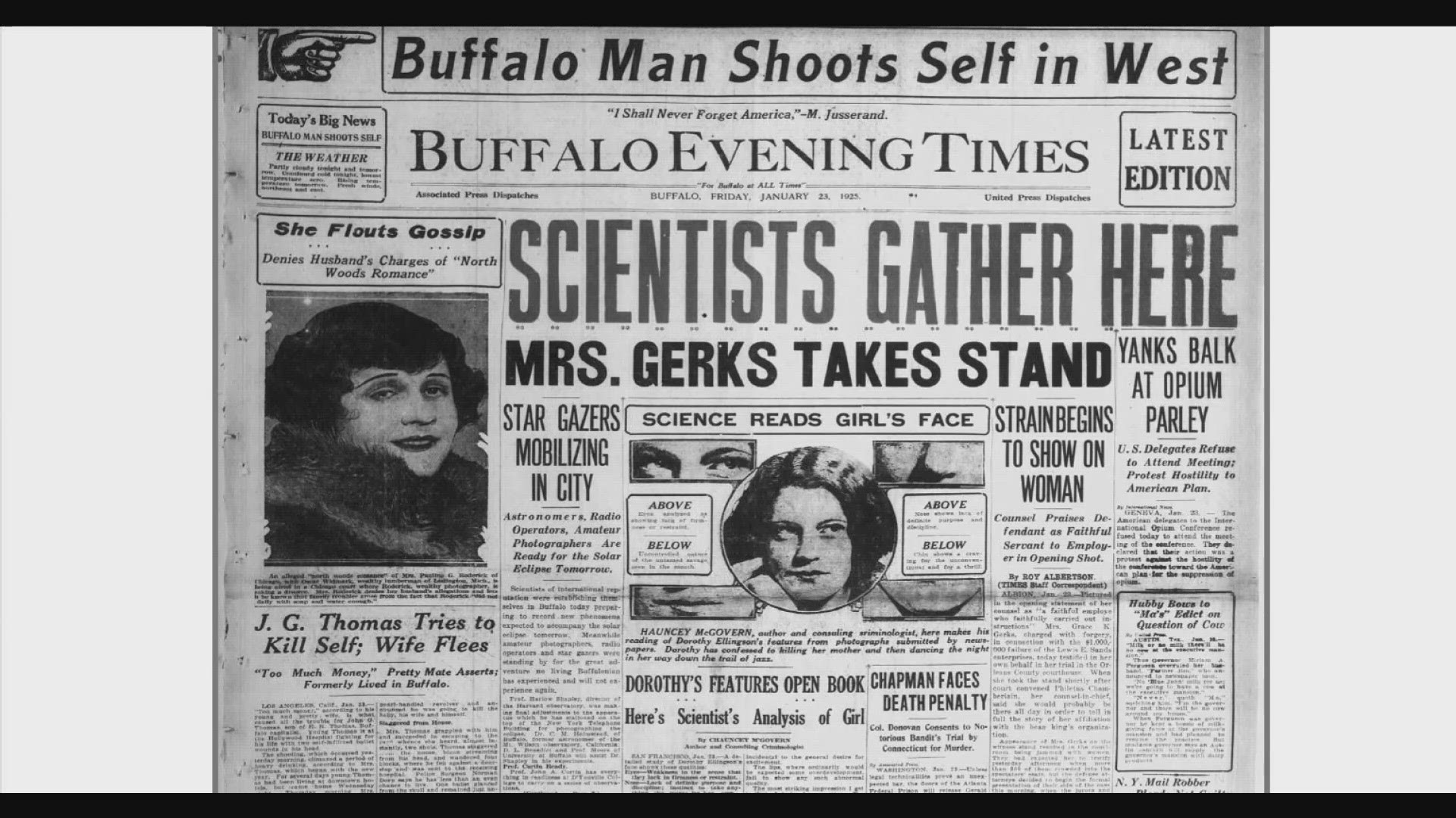 What Was the Solar Eclipse Like in 1925? | wgrz.com