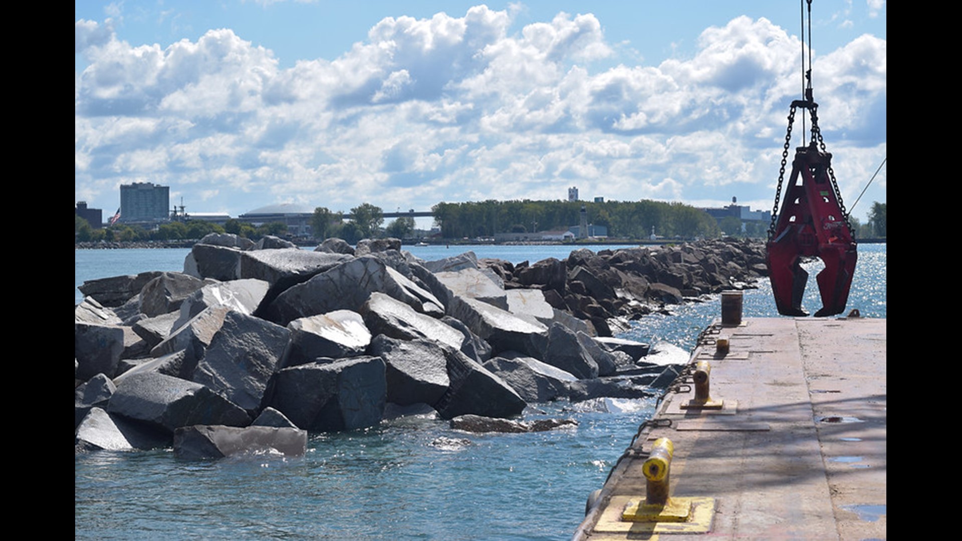 Repair work on breakwater complete two years after storm damage | wgrz.com