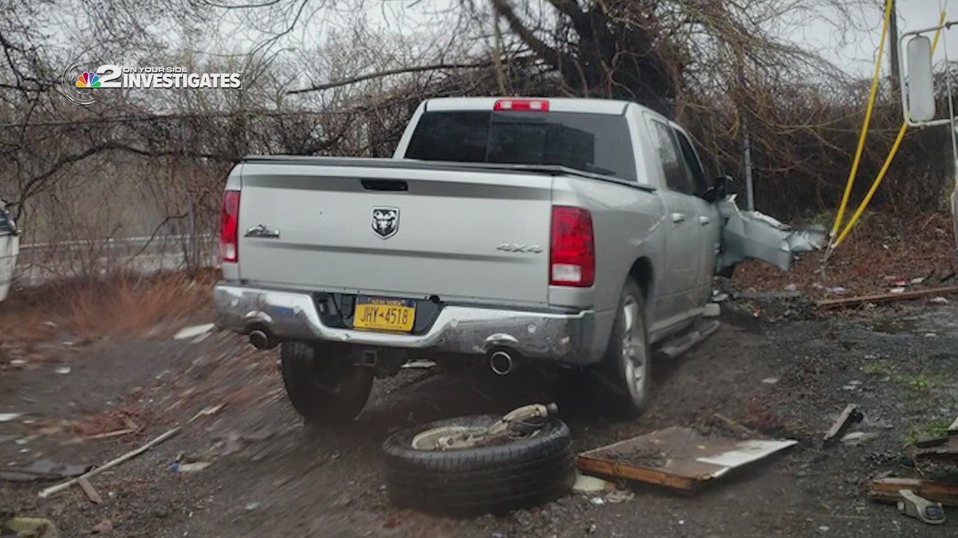 Erie County Sheriff chief hits seven vehicles; photos show damage ...