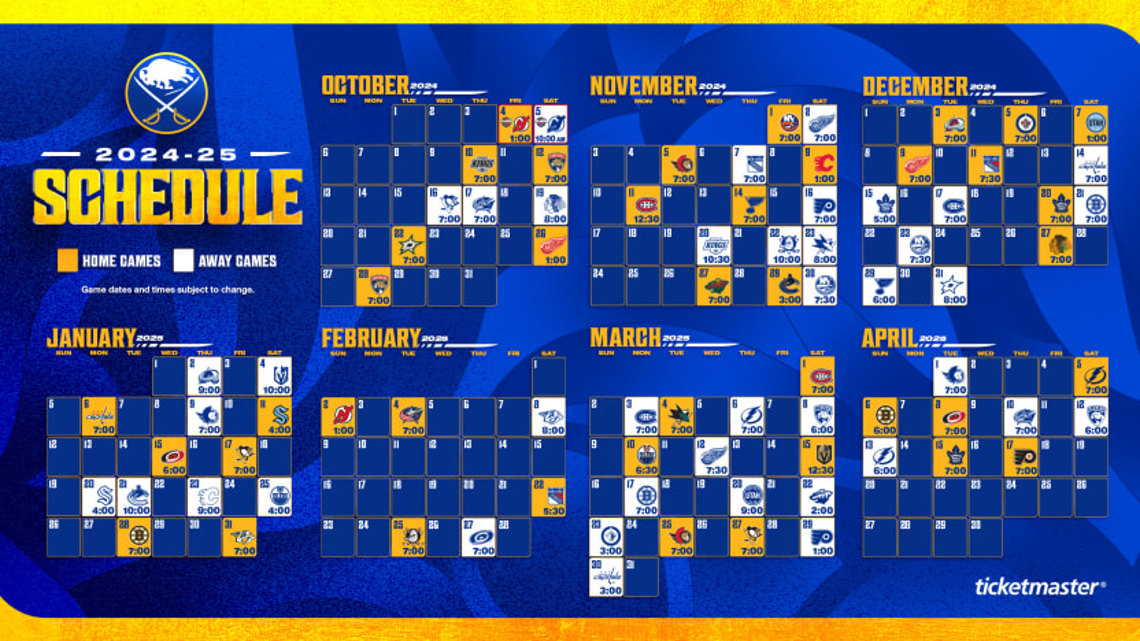 Buffalo Sabres schedule released | wgrz.com