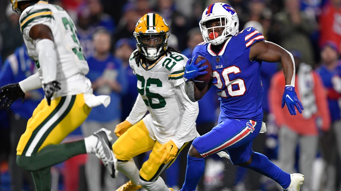 Bills' run game gets going in first half against Green Bay | wgrz.com