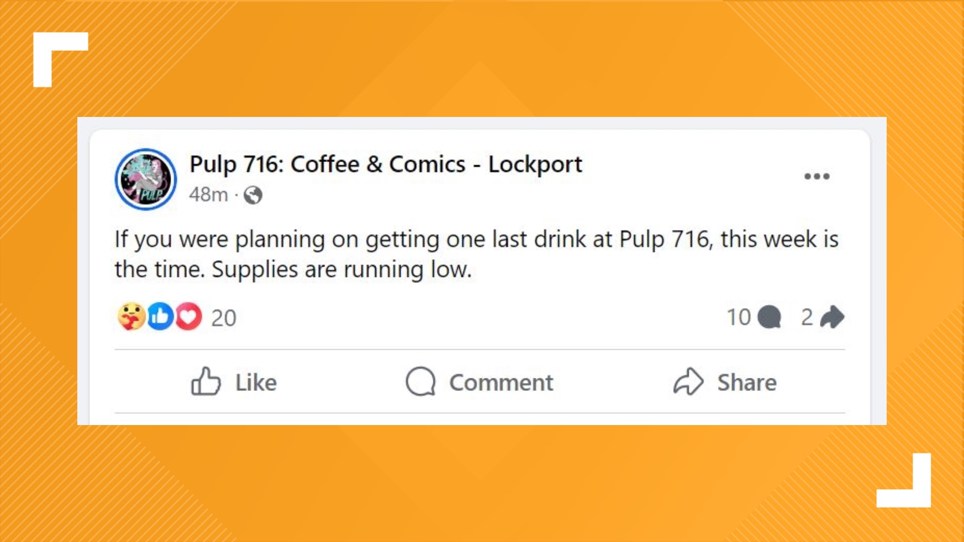 Pulp 716 closing | wgrz.com