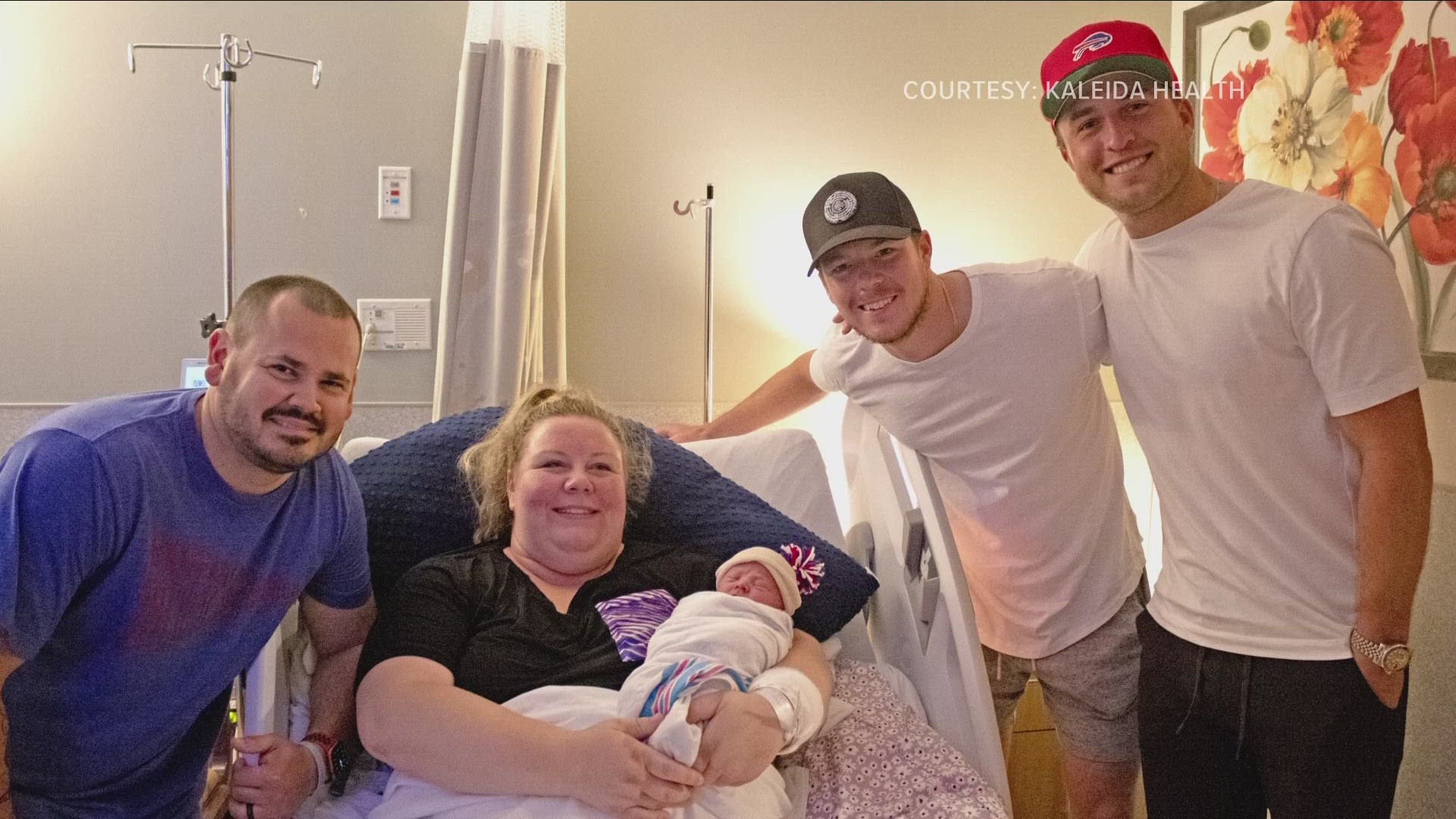 Baby named after Josh Allen gets to meet Bills players | wgrz.com