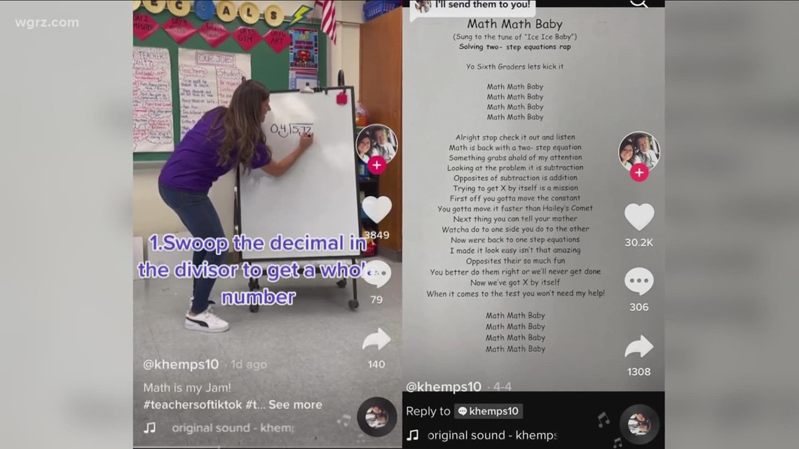 Local teacher goes viral with TikTok math lessons | wgrz.com