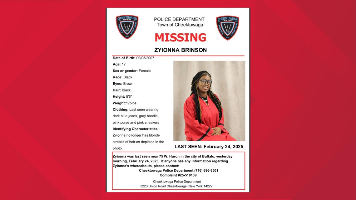 Cheektowaga Police looking for a missing teen | wgrz.com