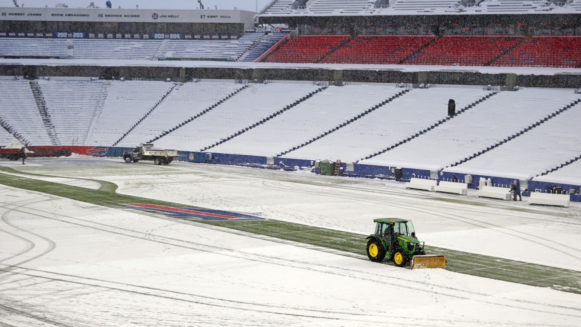 PHOTOS: Highmark Stadium snow removal | wgrz.com