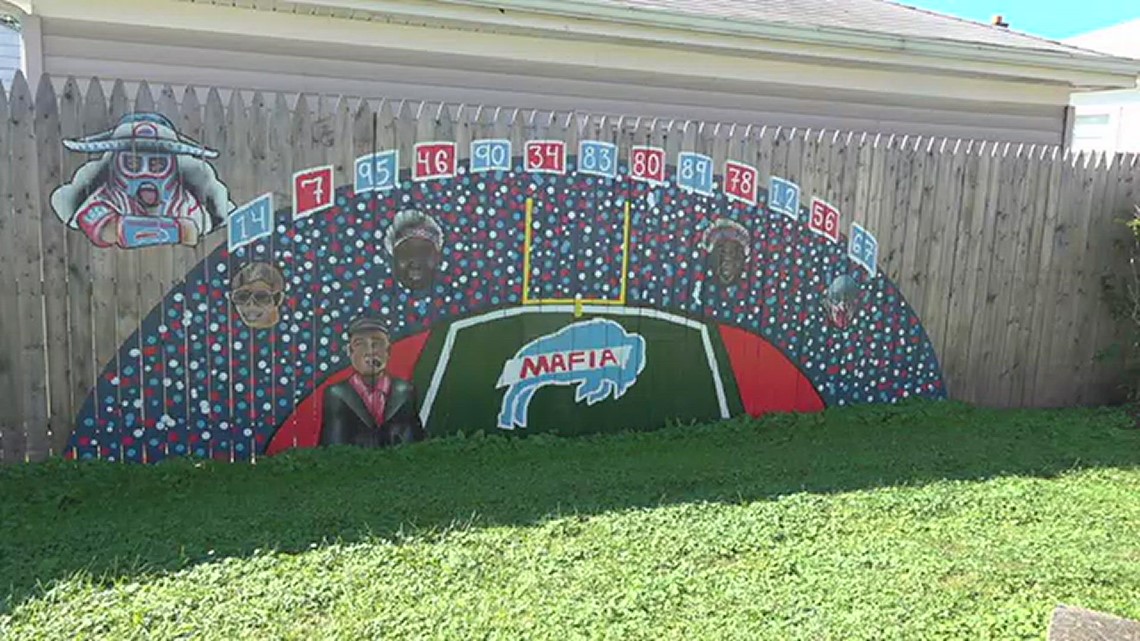 Backyard Bills mural honors famous fans | wgrz.com