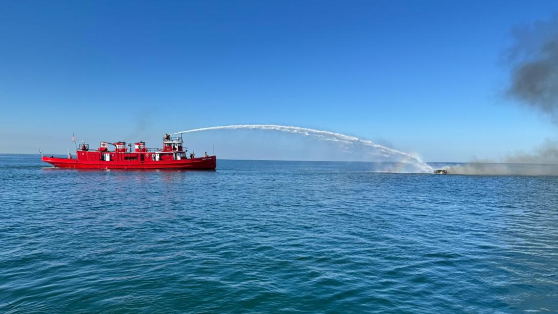 Boat fire erupts on Lake Erie near Buffalo | wgrz.com