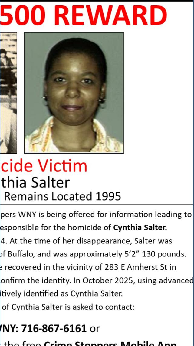 Crime Stoppers issues reward in 30-year-old homicide case | wgrz.com