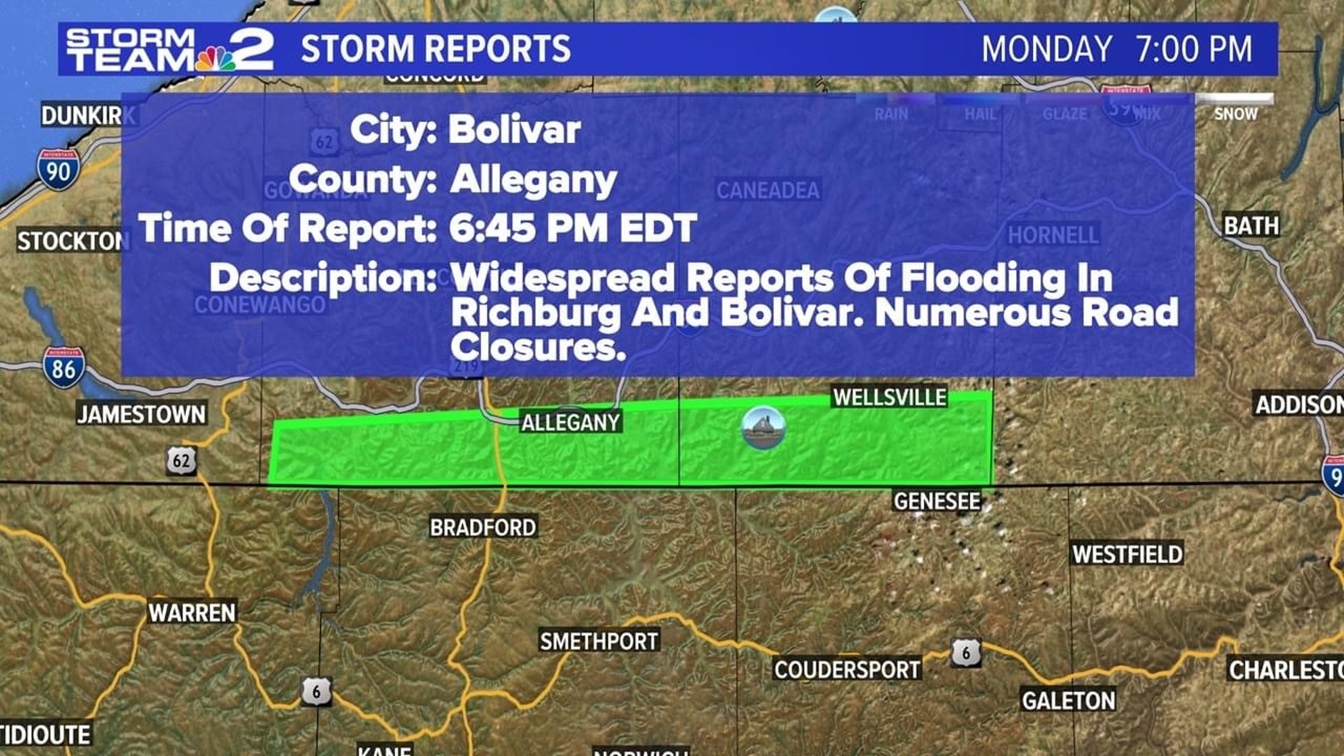 Flash Flood Warning for Allegany County Expires | wgrz.com