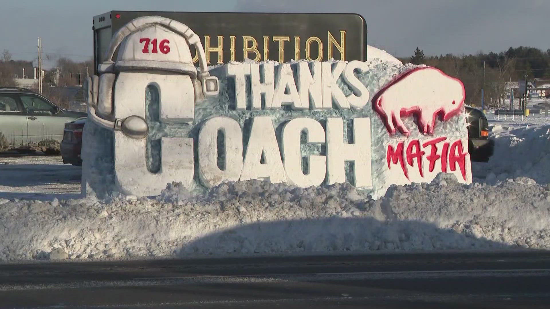 Sean McDermott snow sculpture revealed in Orchard Park | wgrz.com