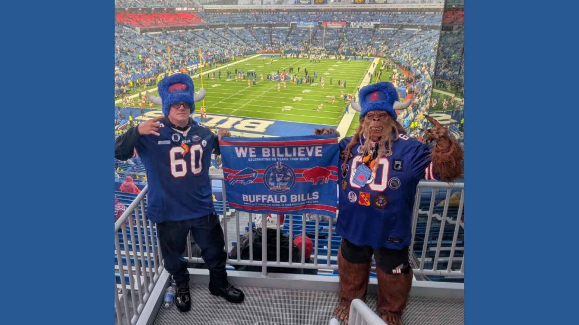 Buffalo fan’s 'WE BILLIEVE' flag will be ready for playoffs | wgrz.com