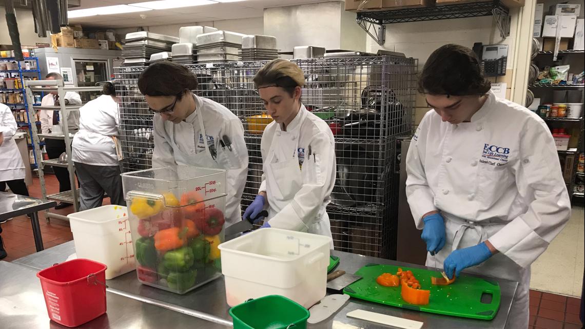 Students prepare for competition among local culinary high school ...