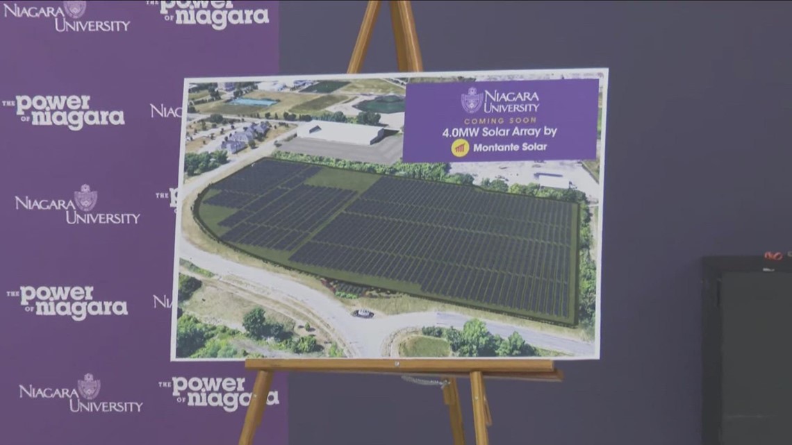 Niagara University announces solar array on campus | wgrz.com