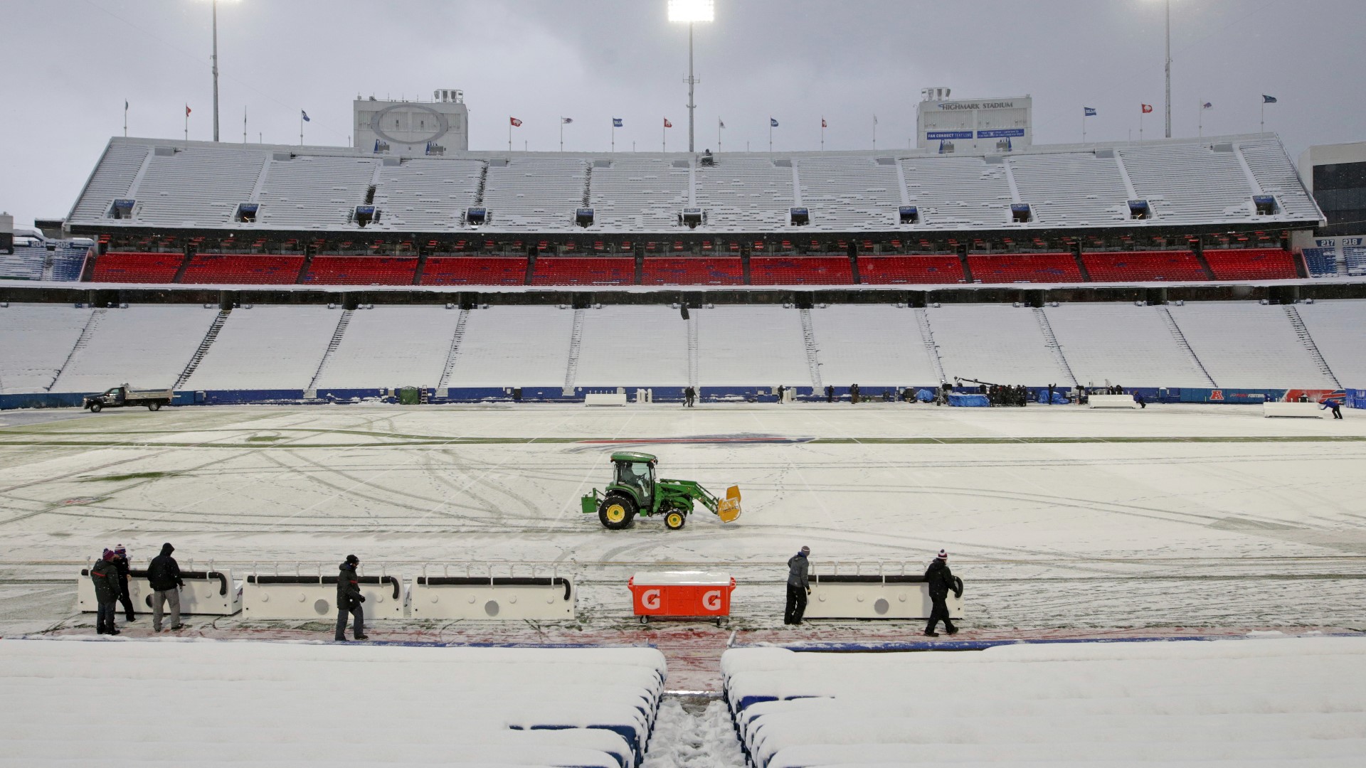 PHOTOS: Highmark Stadium snow removal | wgrz.com
