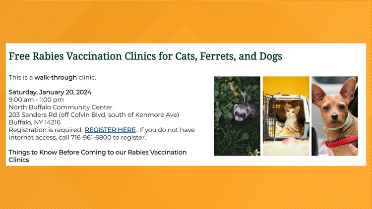 Upcoming free rabies clinic in Erie County | wgrz.com