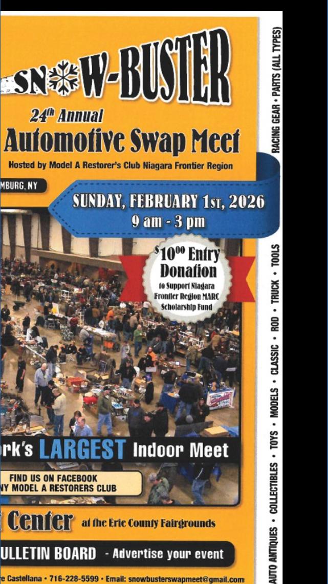 Snow-Buster 24th Automotive Swap Meet | wgrz.com
