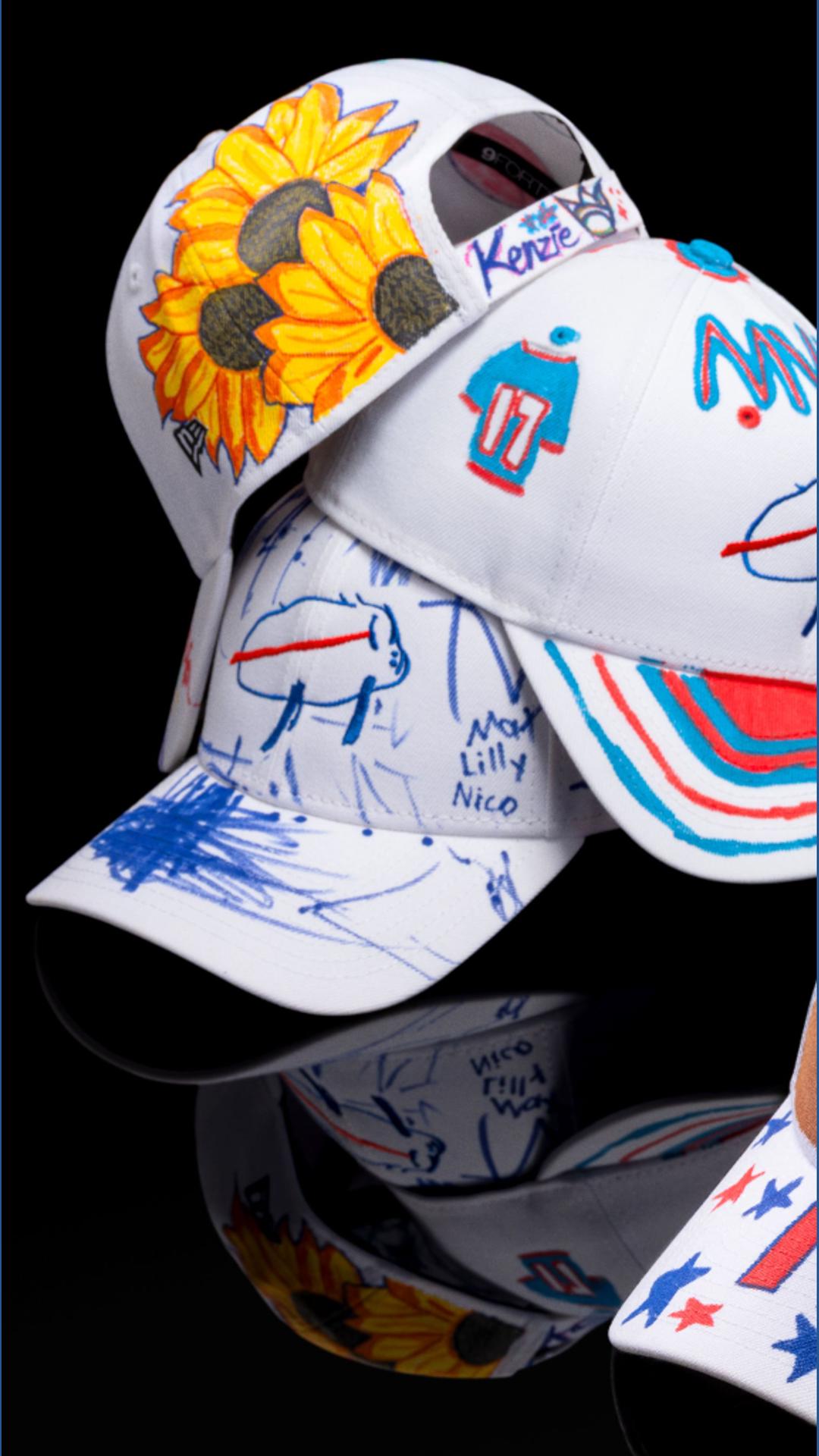 Josh Allen wears custom caps by young patients at Bills games | wgrz.com