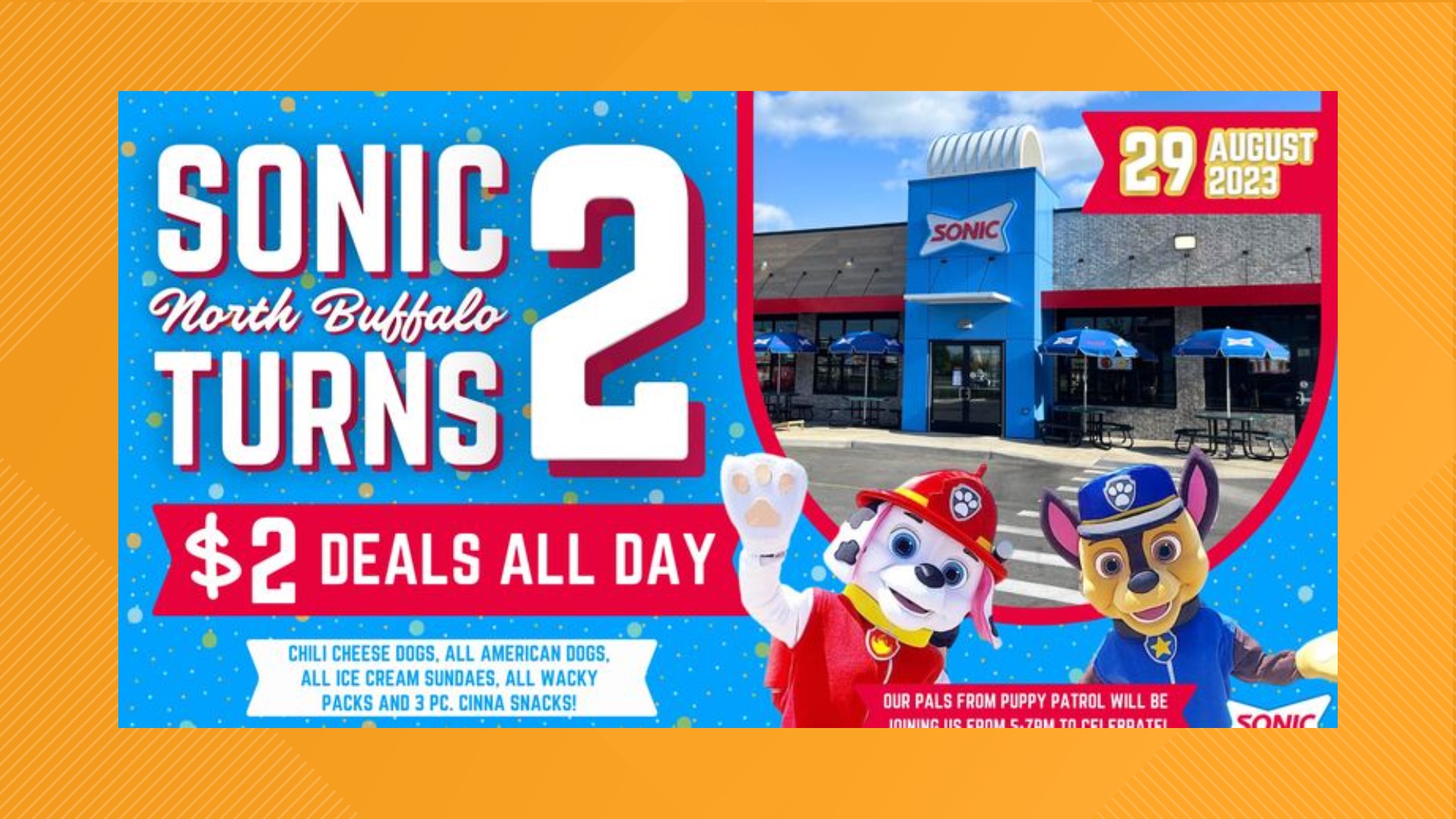 North Buffalo Sonic turns 2, celebrates with a party | wgrz.com