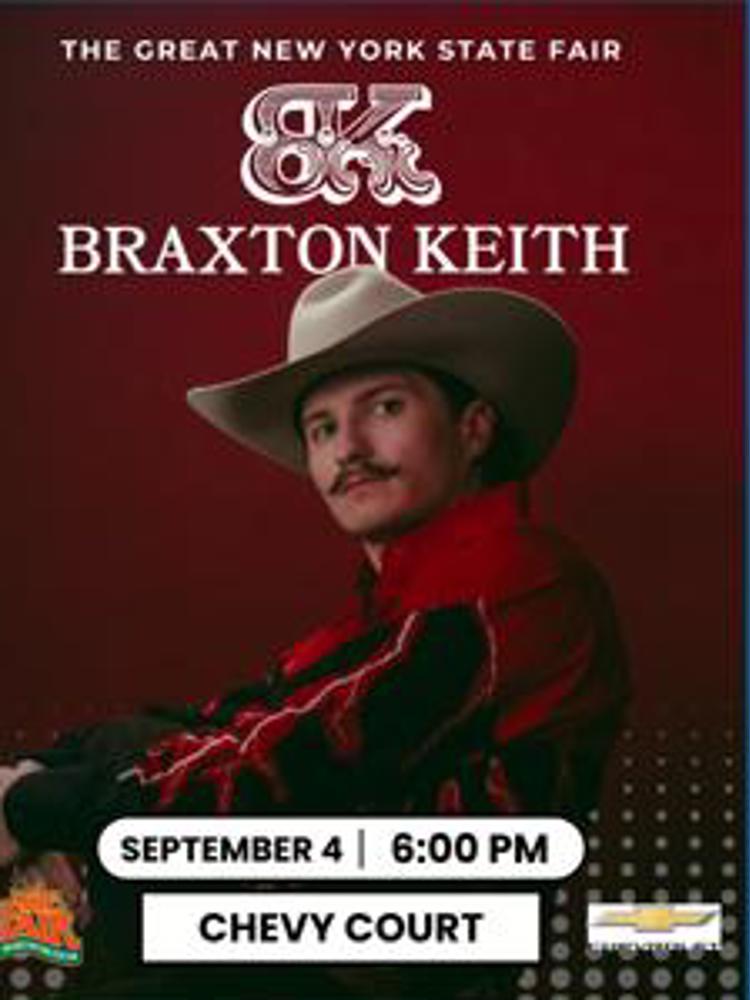 Braxton Keith joins Great New York State Fair concert lineup | wgrz.com