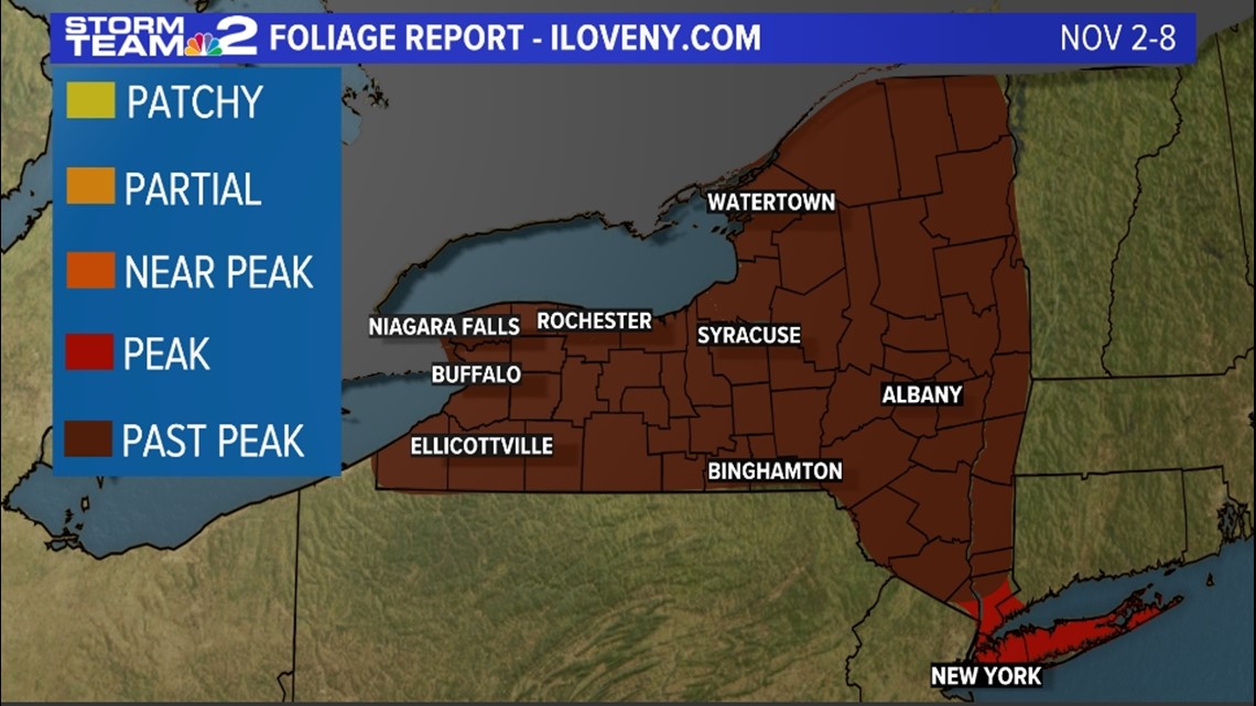 Last fall colors linger downstate, are past peak upstate | wgrz.com