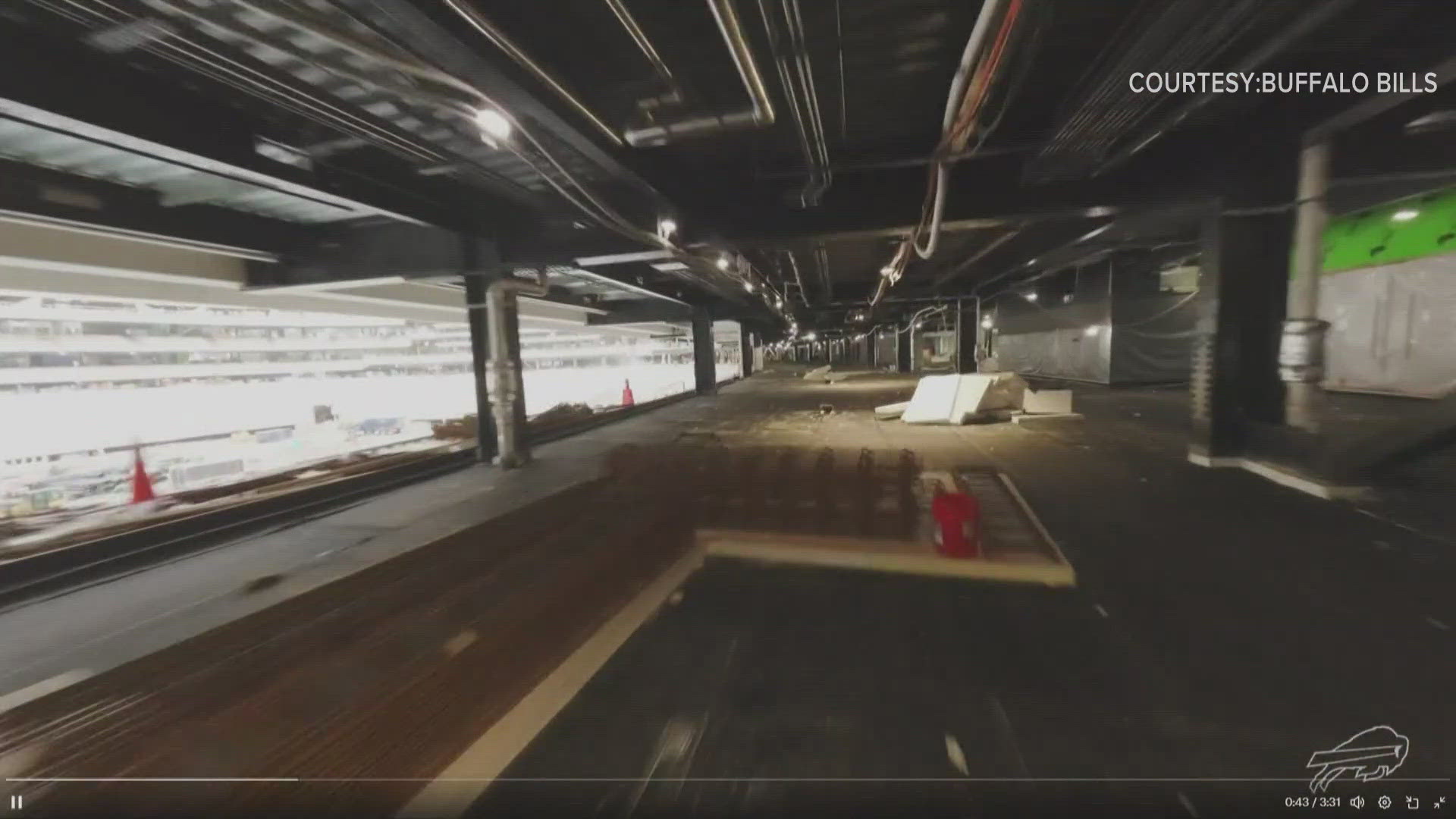 New drone video shows Highmark Stadium progress | wgrz.com