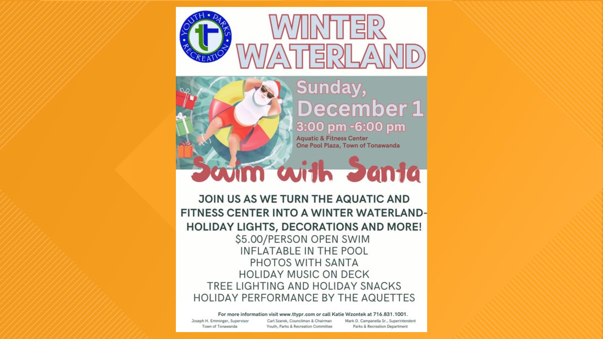 Winter Waterland swim with Santa event in the Town of Tonawanda | wgrz.com