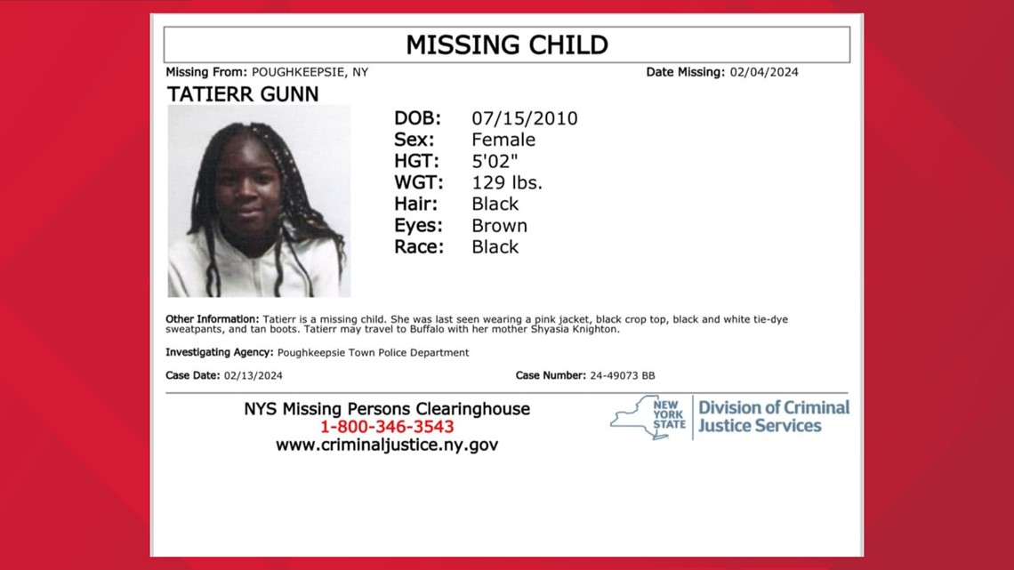 Missing Poughkeepsie 13-year-old could be in Buffalo | wgrz.com