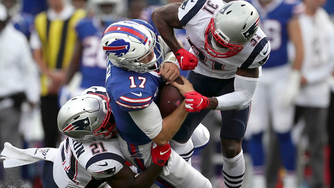 Josh Allen leaves game after taking vicious shot to head | wgrz.com